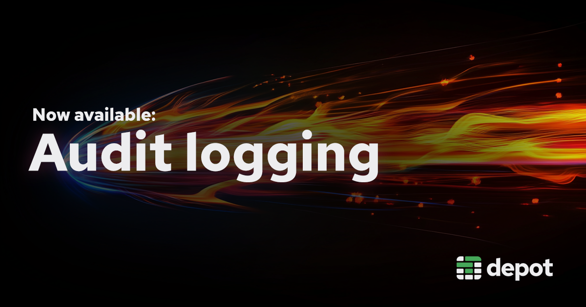 Now available: Audit logging for improved security